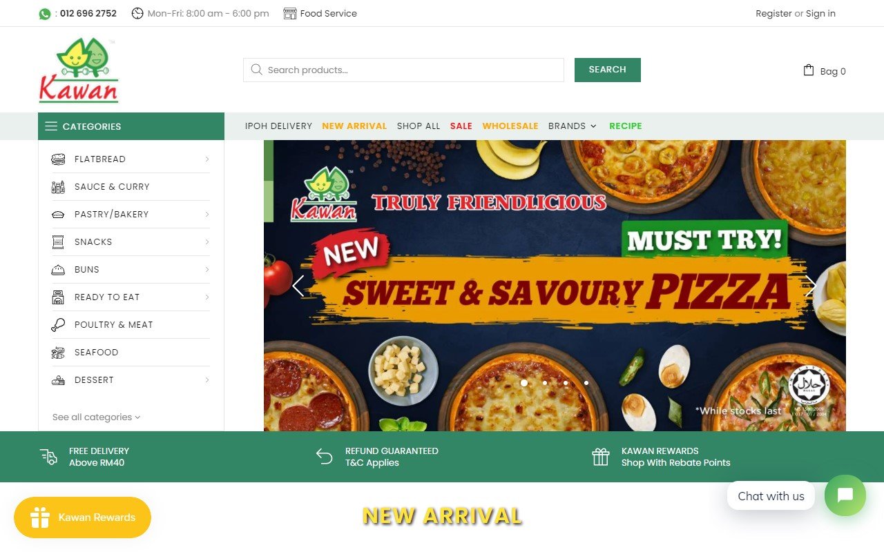 Kawan Food | Frozen Food - Website Design KL | App & Mobile Developer ...